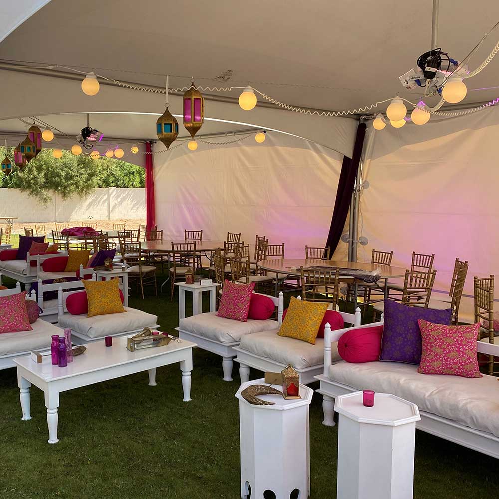 LED Accent Uplighting | Rentals by JMS Tents