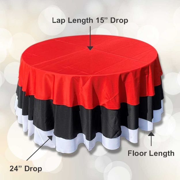 Round Table Linen 108" | Rentals by JMS Tents