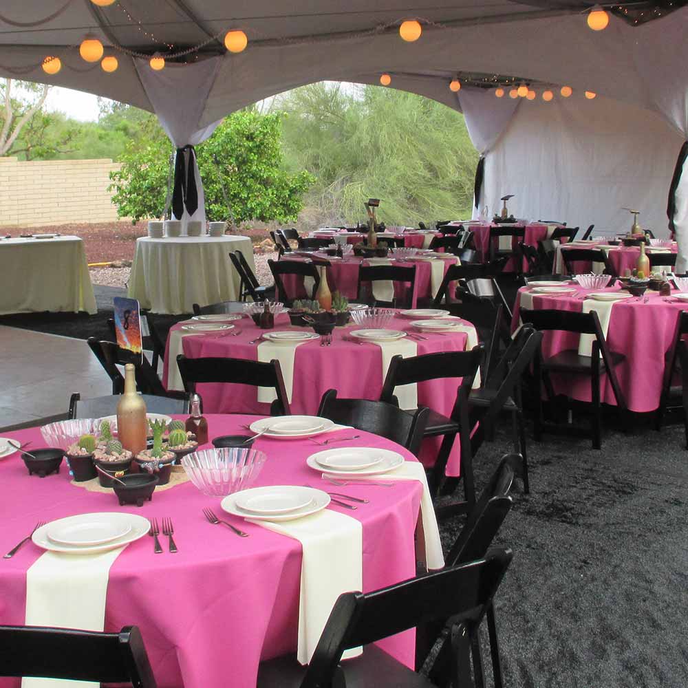 Round Table Linen 108" | Rentals by JMS Tents