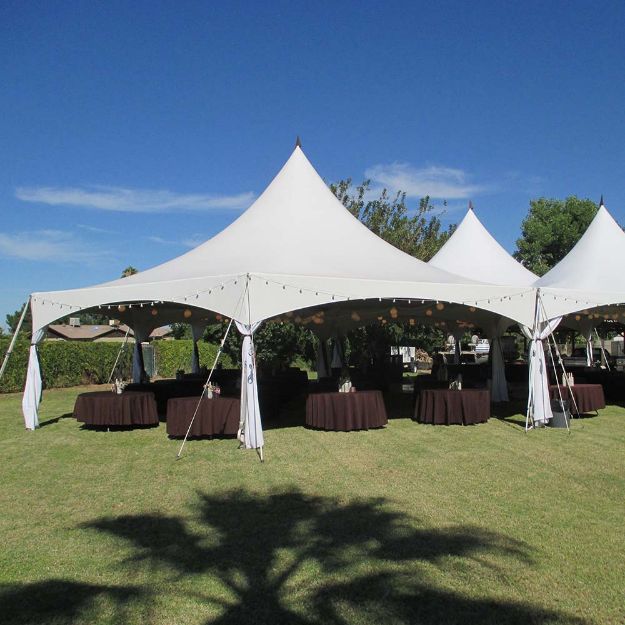 200 Guest Diamond Hexagon Wedding Tent Package by JMS