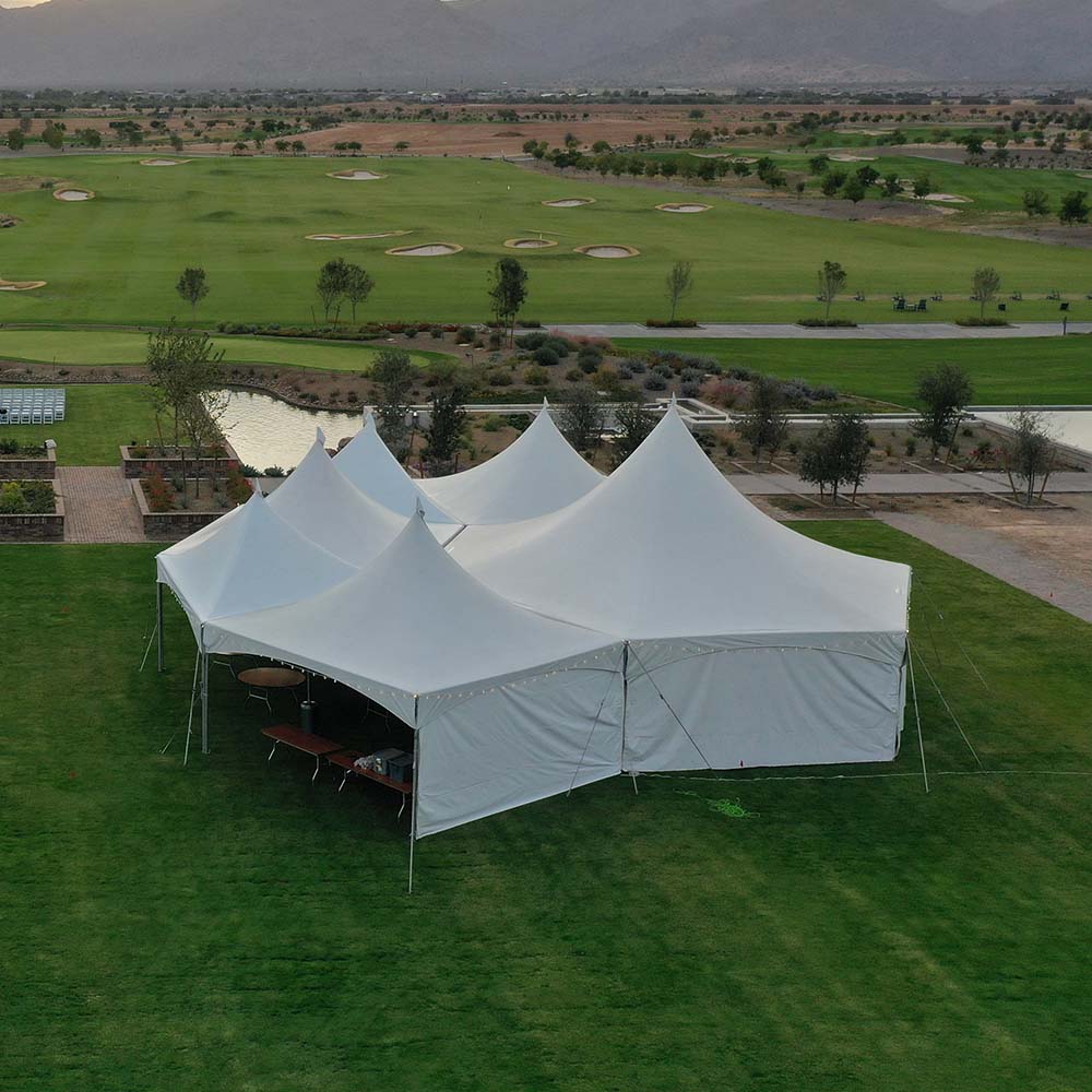 170 Guest Hexagon Wedding Party Package by JMS Tents