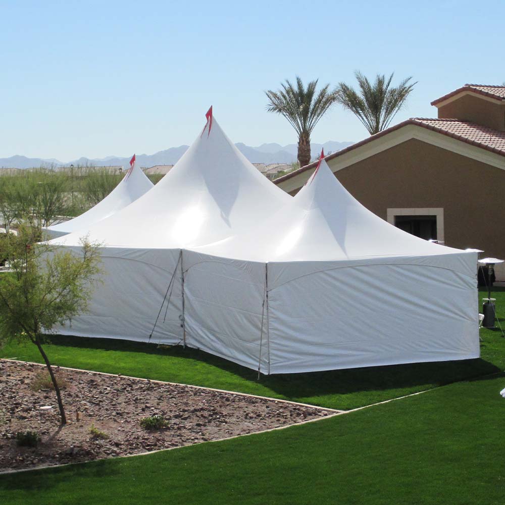 125 Guest Hexagon Wedding Reception Package by JMS Tents