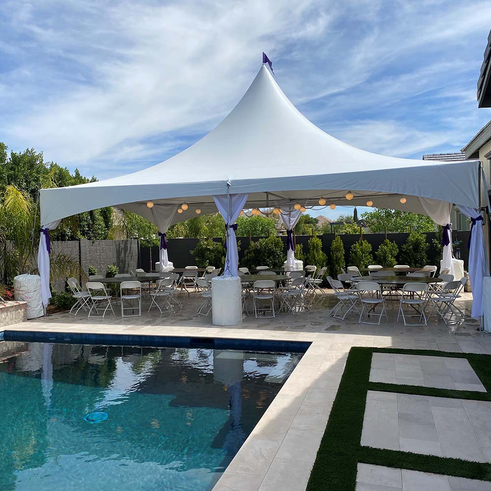 32 Guest Hexagon Wedding Reception Package by JMS Tents