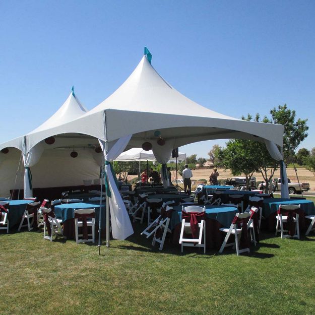 50 Guest Rectangle Rental Tent Package by JMS Tents