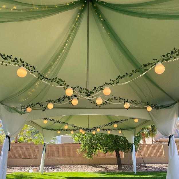 50 Guest Rectangle Rental Tent Package by JMS Tents