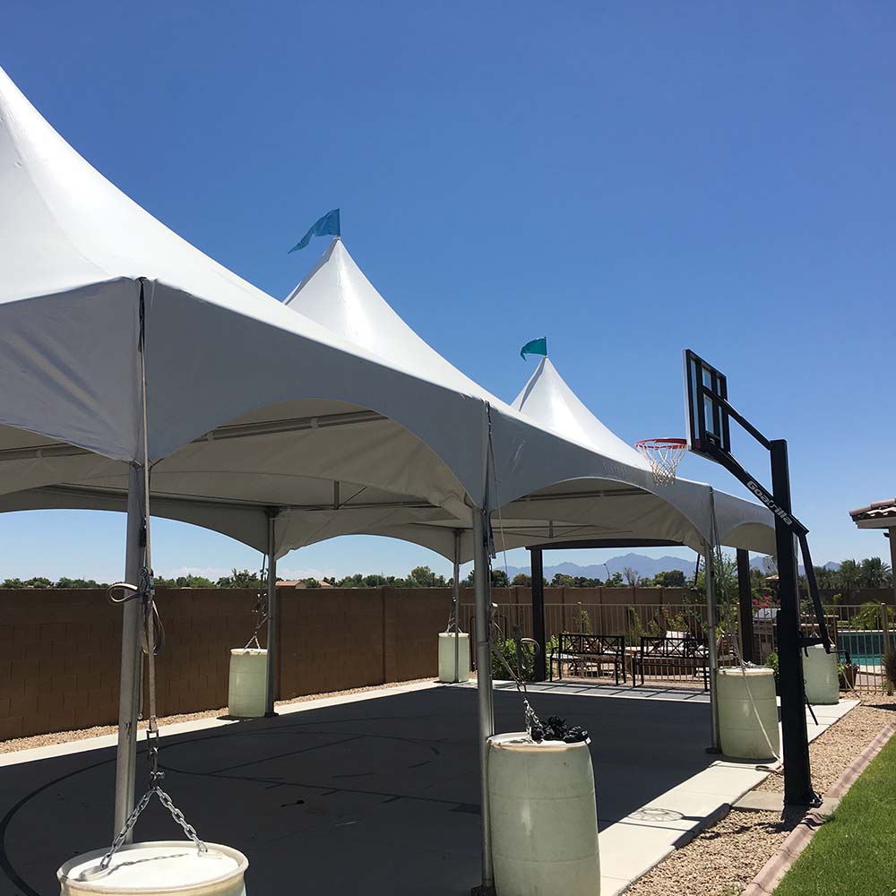 64 Guest Rectangle Rental Tent Package by JMS Tents