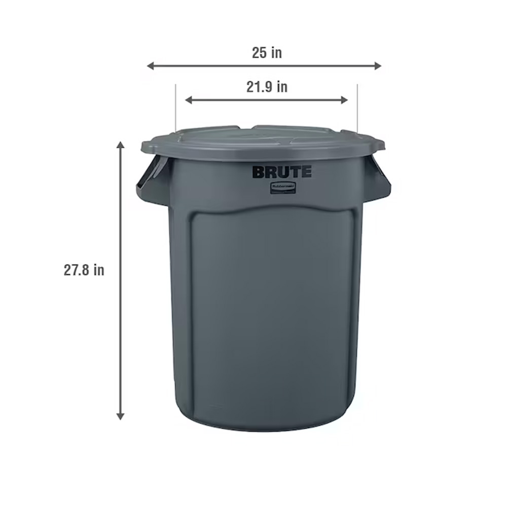 32-Gallon Trash Can with Lid - JMS Tents & Party Rentals